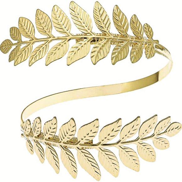 Jewelry | Greco Roman Laurel Leaf Open Upper Armlet Cuff Nwt | Poshmark